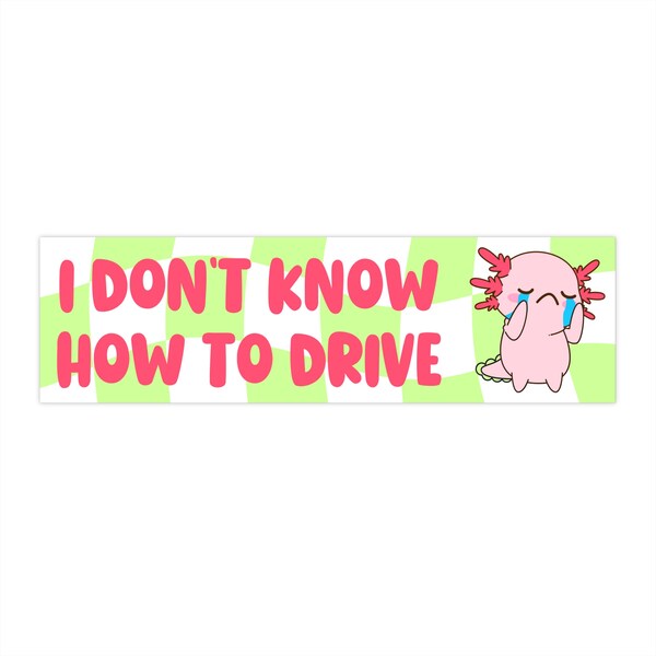 Driving Anxiety Bumper Sticker - Etsy