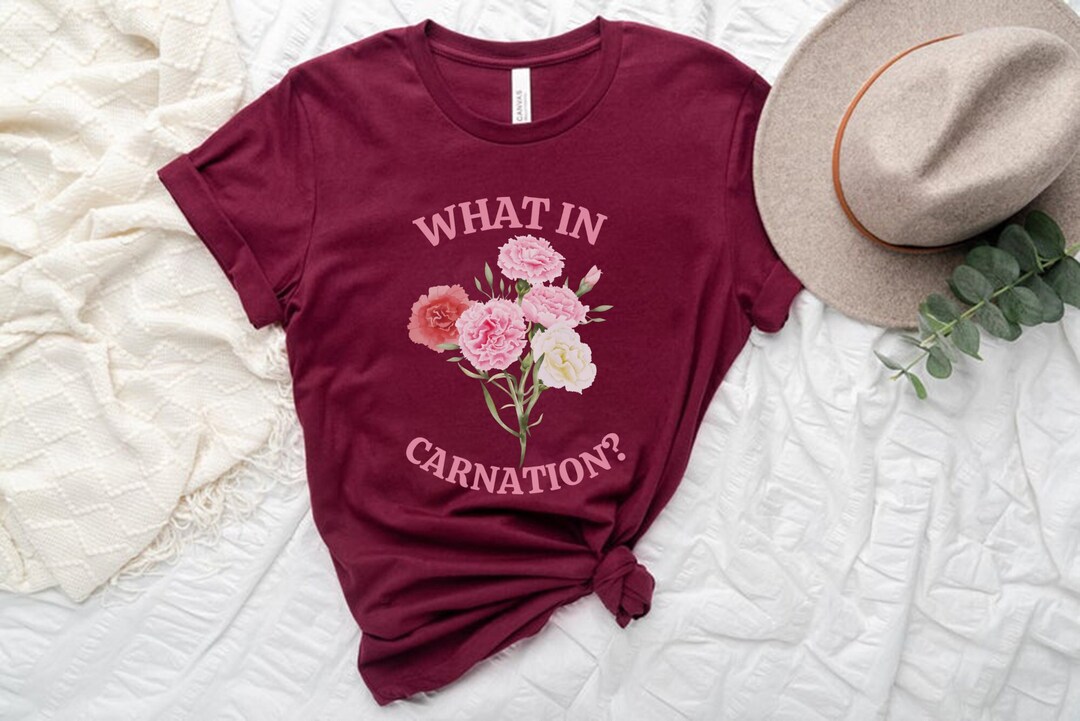 What in Carnation Florist Shirt Funny Florist Shirts Flower - Etsy