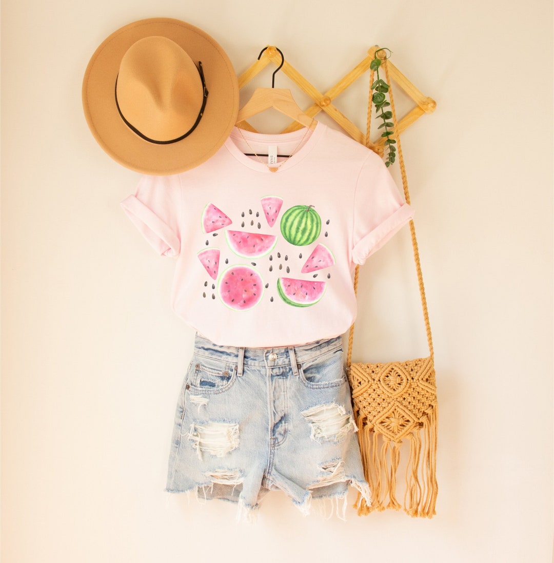 Watermelon Shirt, Cottagecore Clothing, Watermelon Lover Gift, Fruit ...