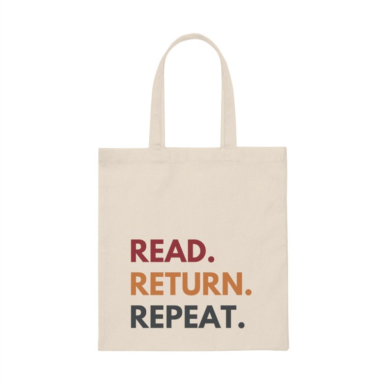 Read Return Repeat Library Book Bag Reader Tote Bag - Etsy