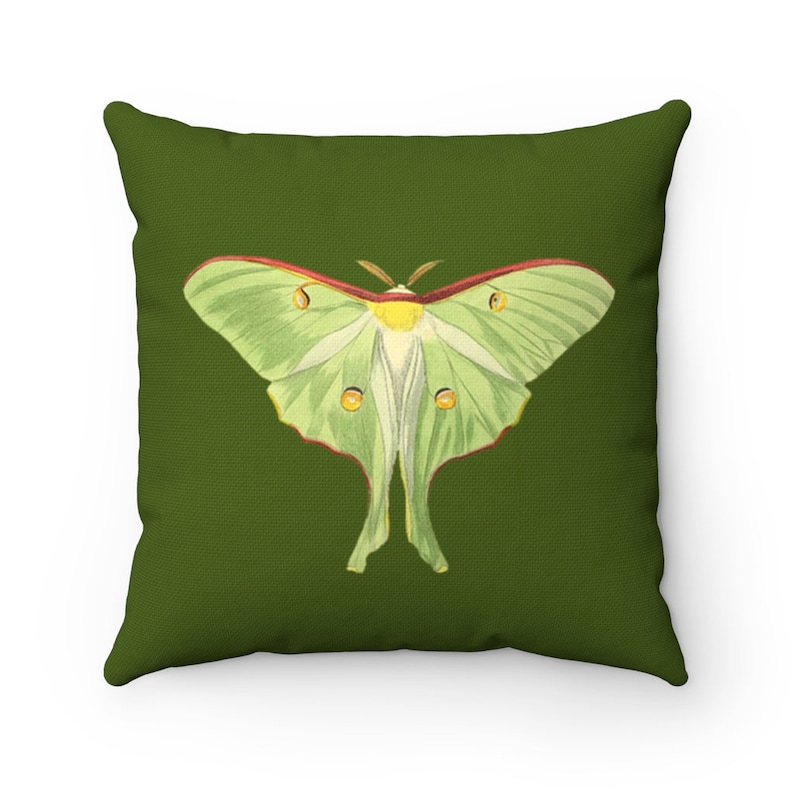 Luna Moth Cottagecore Decor Insect Pillow Witchy Throw | Etsy