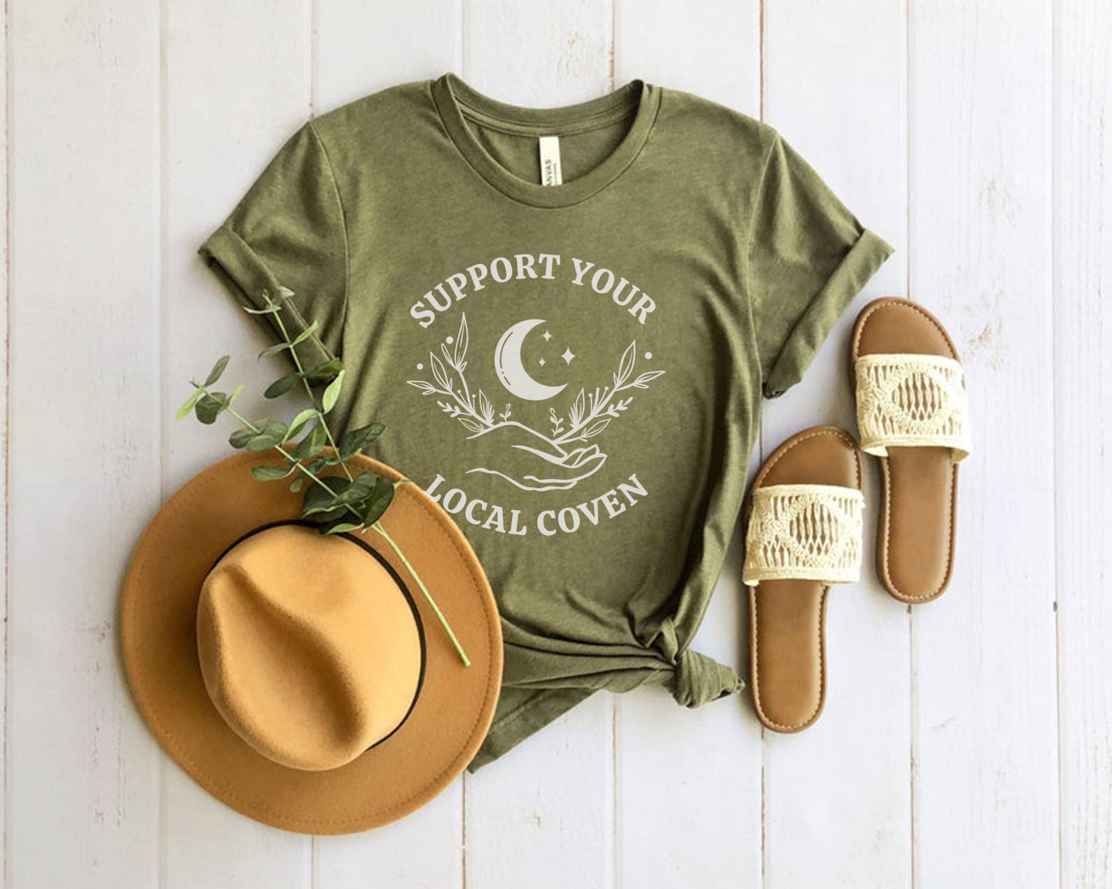 Support Your Local Coven, Witchy Shirt, Witch Aesthetic Clothing ...