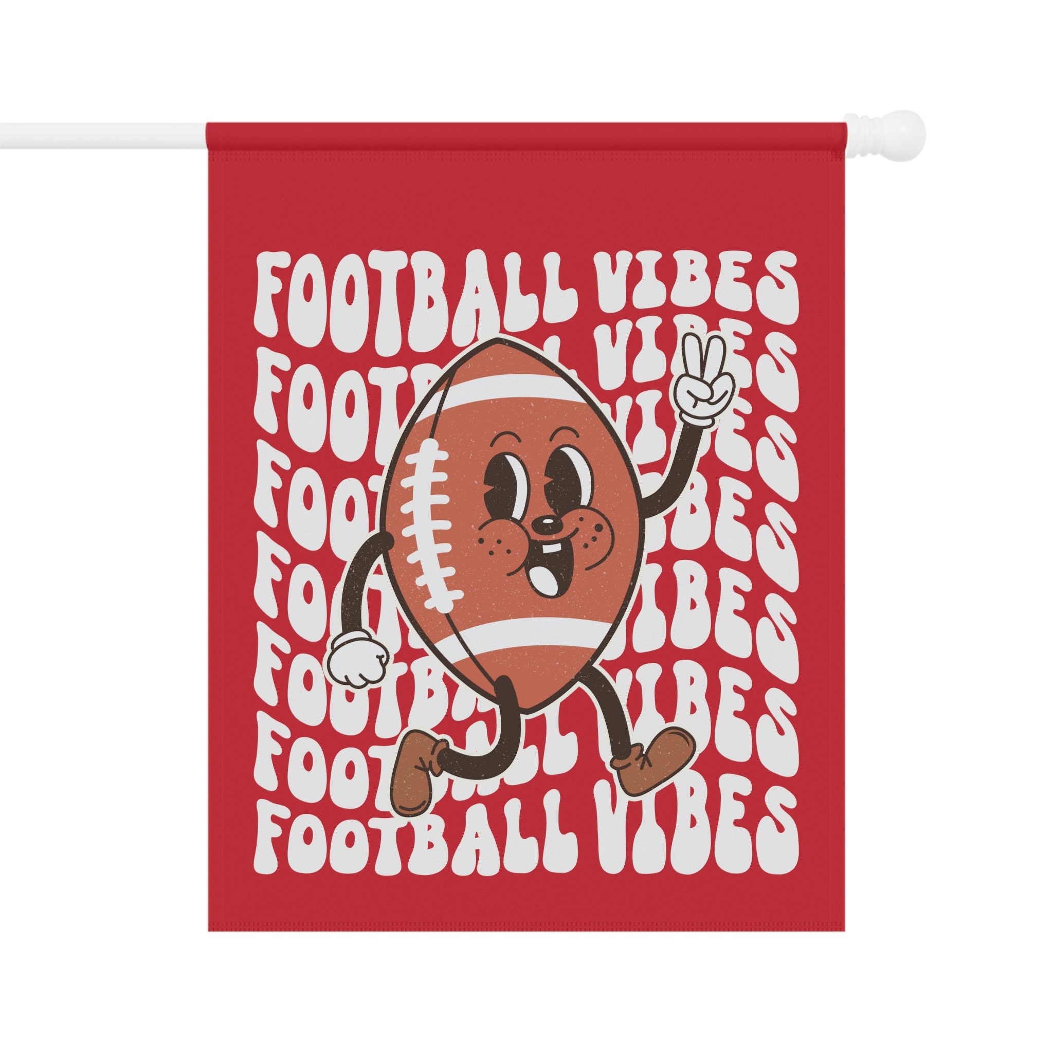Football Vibes Garden Flag, Football, Football Garden Flag, Fall Garden ...