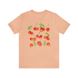 Cherry Shirt, Cottagecore Clothing, Cherries Tee, Cherry Gift, Fruit ...