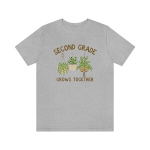 Second Grade Grows Together, Second Grade Teacher Team Shirts, 2nd ...