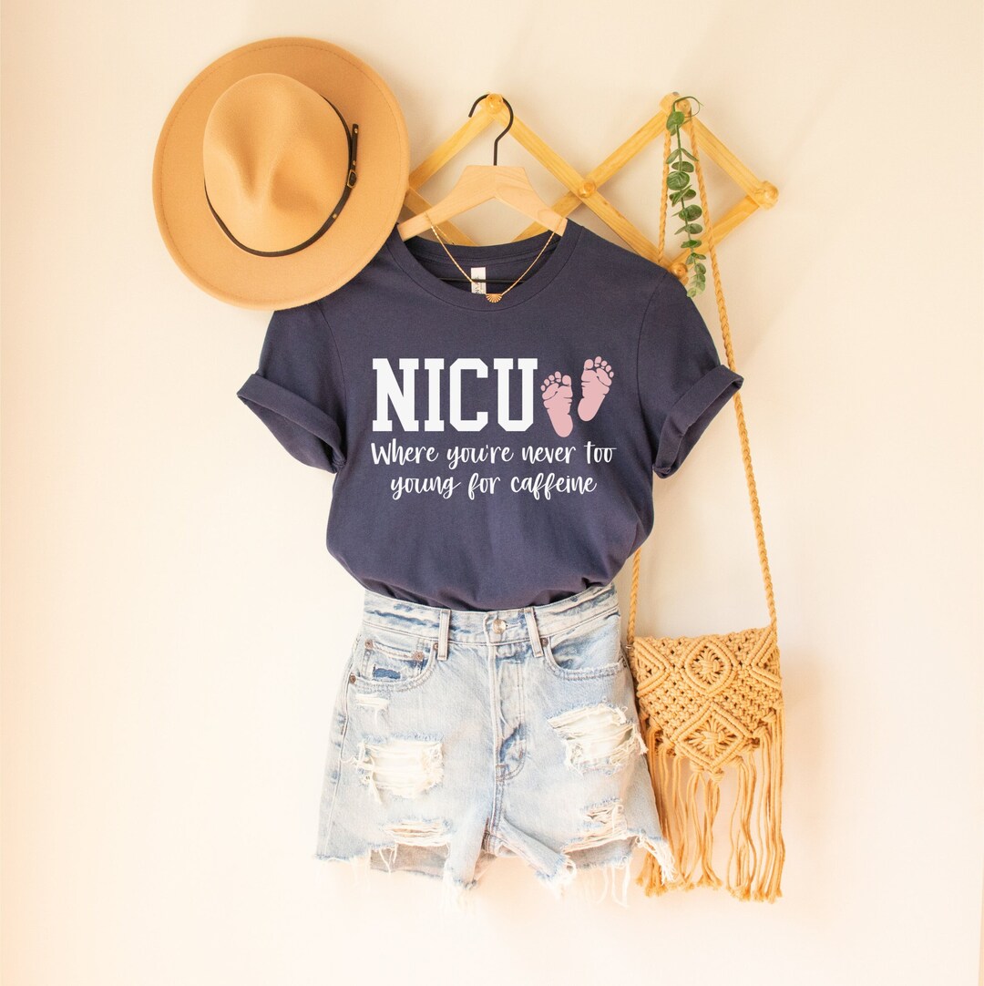 NICU Caffeine Shirt, Funny NICU Shirts, NICU Nurse Shirt, Nicu Nurse ...