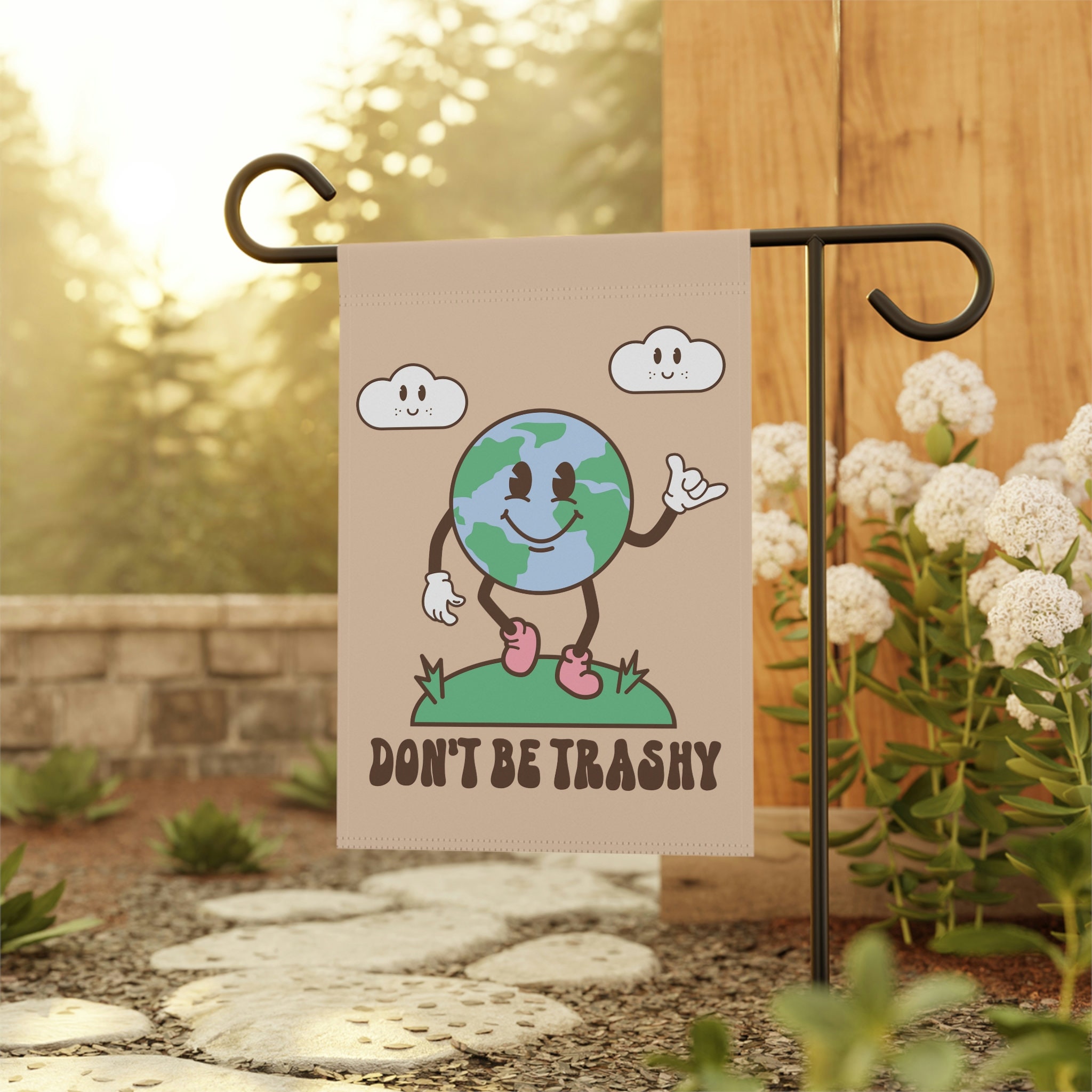 Don't Be Trashy, Earth Day Garden Flag, Environmental Gifts, Save the ...