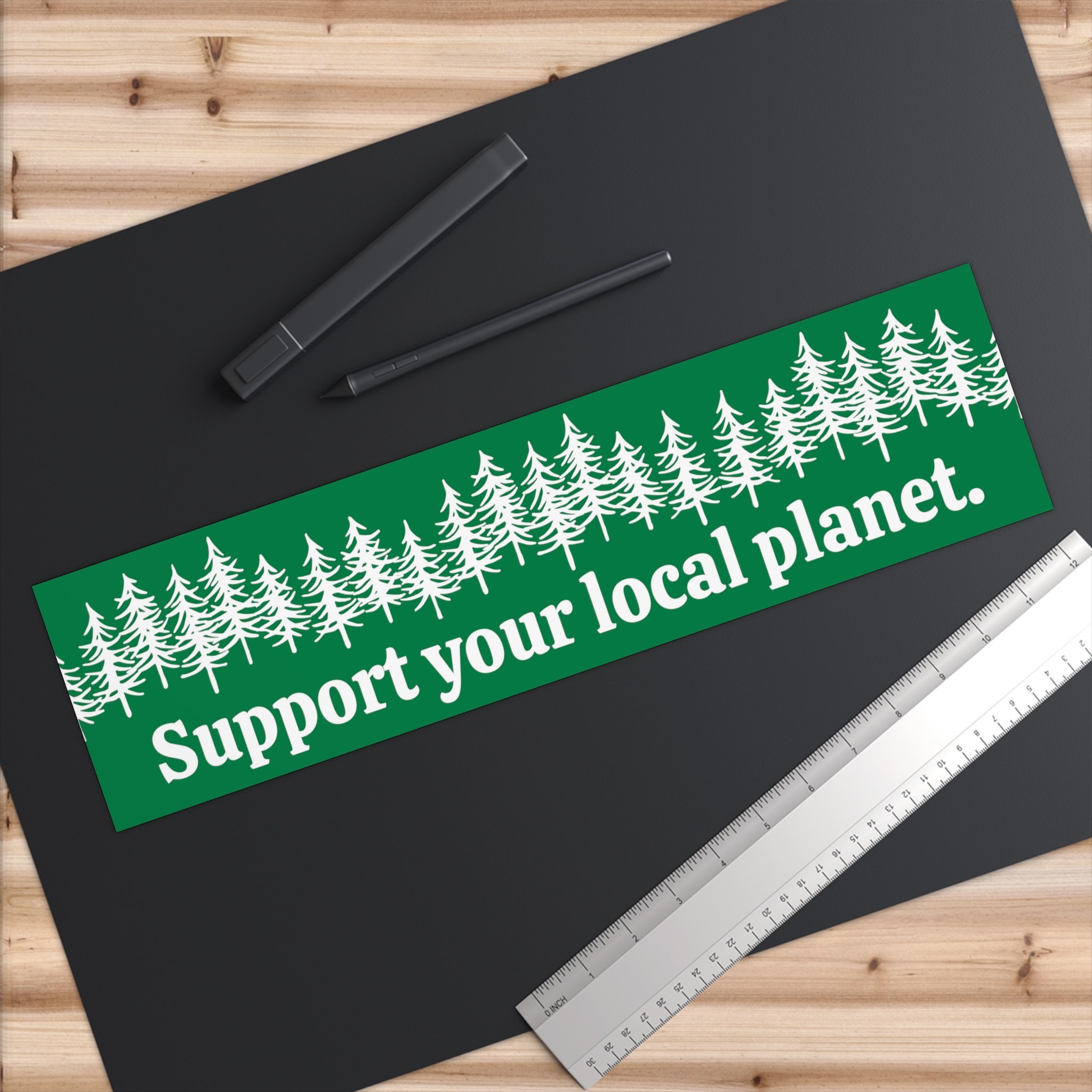 Support Your Local Planet, Tree Hugger Car Sticker, Bumper Sticker ...