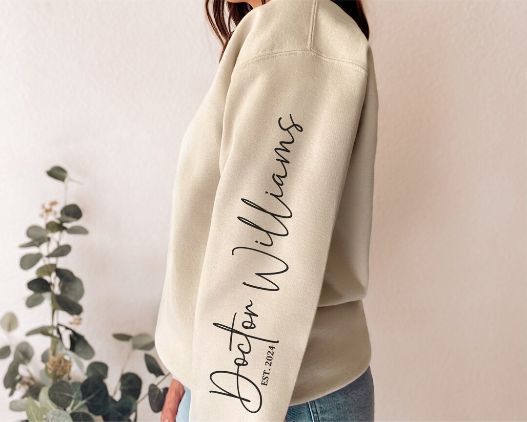 Personalized Doctor Sweatshirt, Future Doctor Sweatshirt, New Doctor ...
