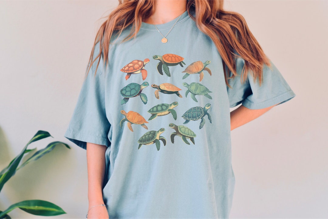 Comfort Colors® Shirt, Sea Turtles Shirt, Coconut Girl Clothes, Marine ...