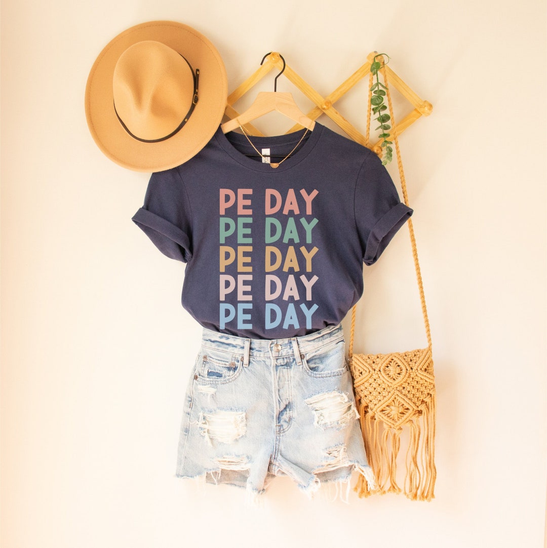 PE Teacher Shirt, PE Teacher Gift, Gym Day Tee, Gym Teacher Shirts ...