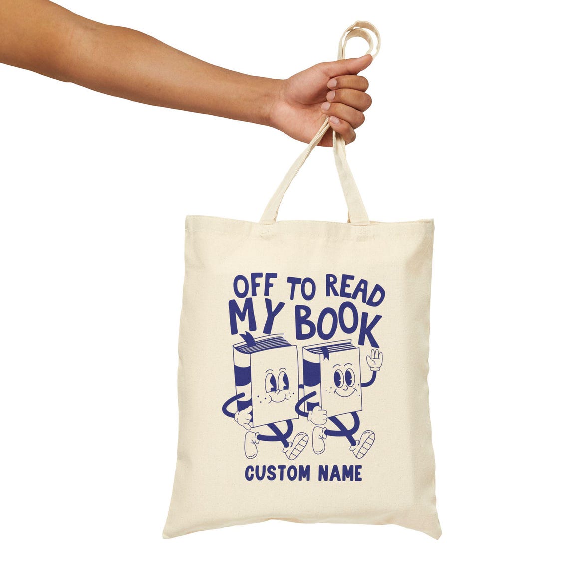 Personalized Book Tote Bag, off to Read My Book Tote Bag, Bookish Tote ...