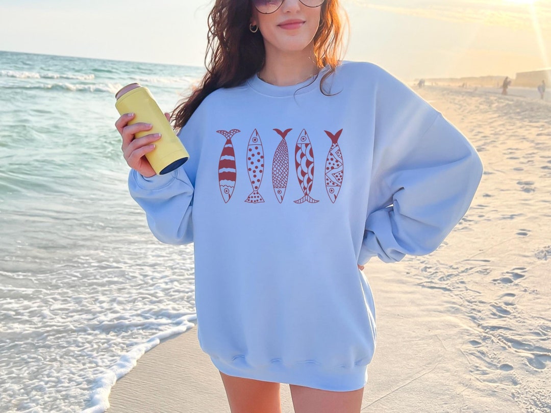 Sardines Sweatshirt, Ocean Sweatshirt, Marine Life Sweatshirt ...