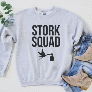 Stork Squad, Labor and Delivery Nurse Sweatshirt, L&D Nurse Crewneck ...