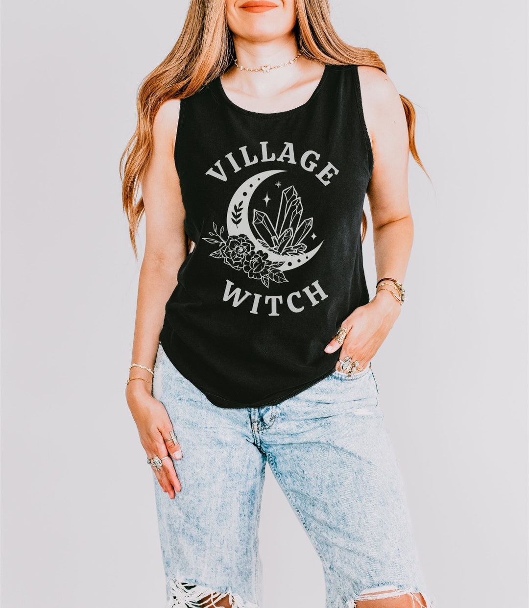 Village Witch Tank, Comfort Colors® Tank Top, Witchy Tank Top ...
