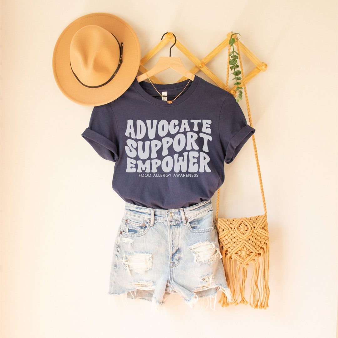 Advocate Support Empower Shirt, Food Allergy Awareness Shirt, Food ...