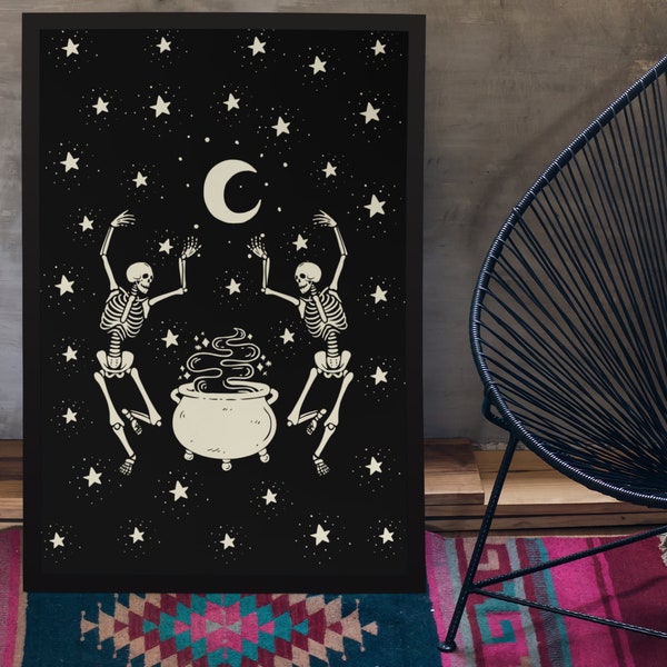 Skeleton Poster - Etsy