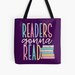 Readers Gonna Read, Book Tote Bag, Library Book Bag, Reading Tote ...