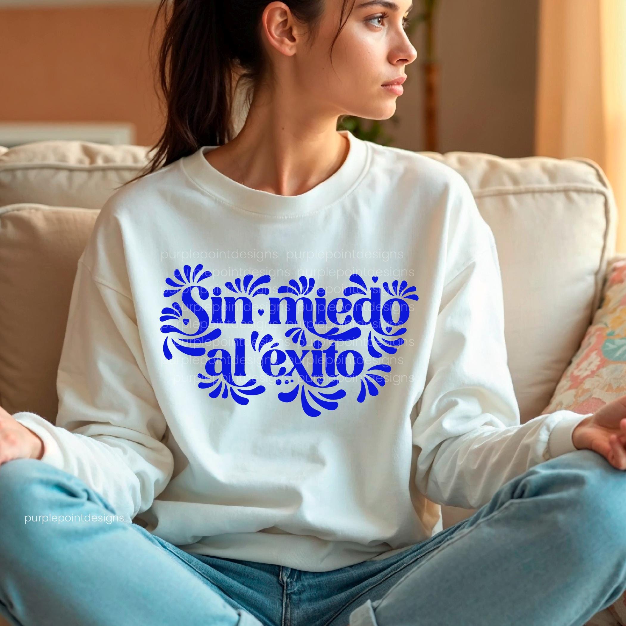 Sin Miedo Al Exito SVG, Mexican Talaverasvg Design, Latina Svg ...