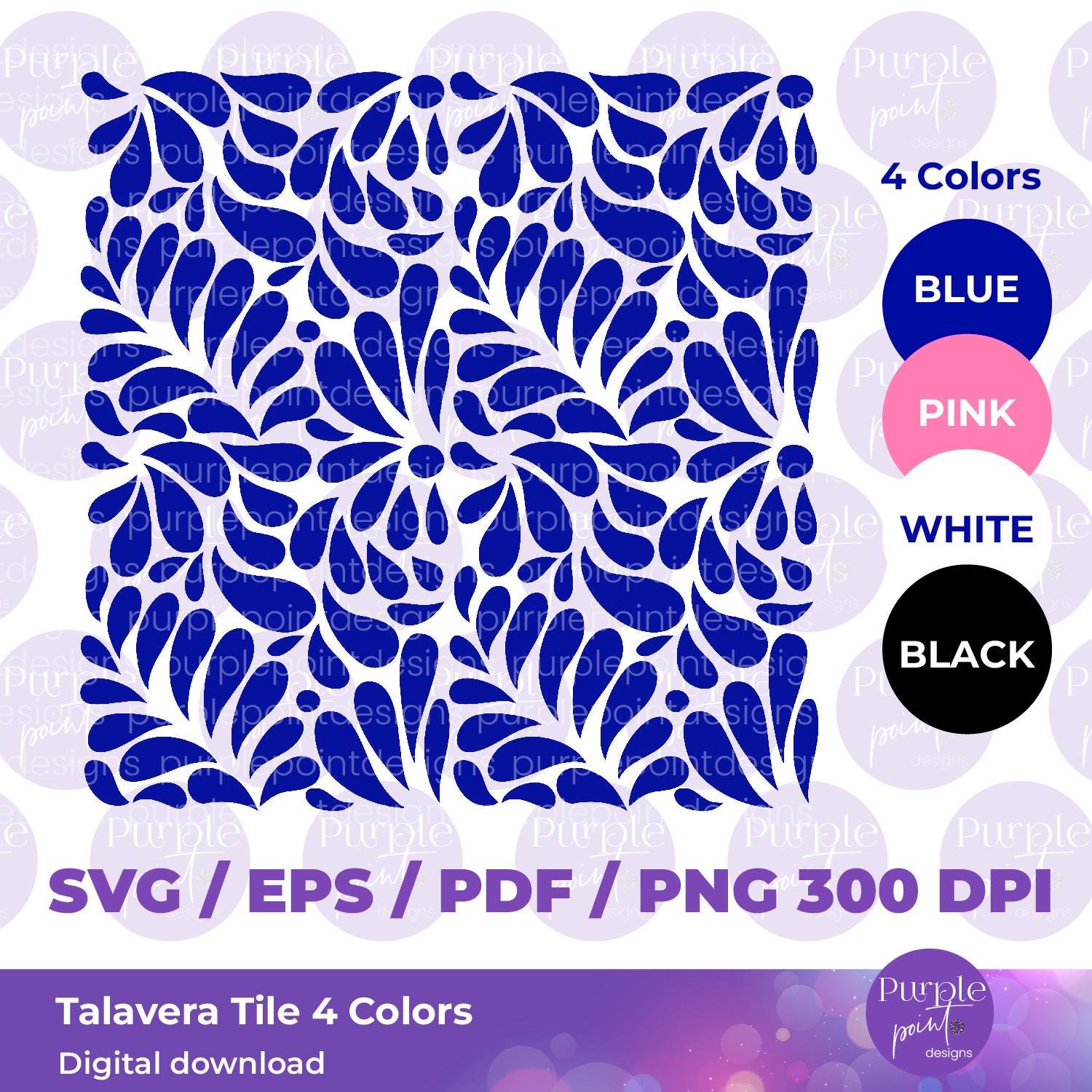 SVG Mexican Talavera, Talavera SVG, Instant Download, Talavera Design ...