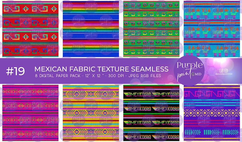 SEAMLESS Mexican Fabric Digital Draw, Mexican Art Download, Mexican ...