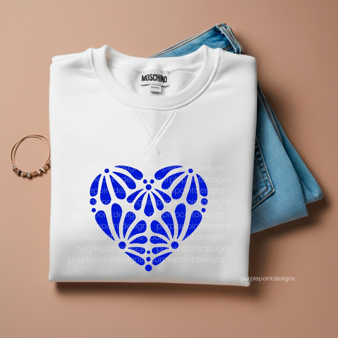 3 SVG Talavera Heart, Mexican Talavera SVG, Love Heart Design, Mexican ...