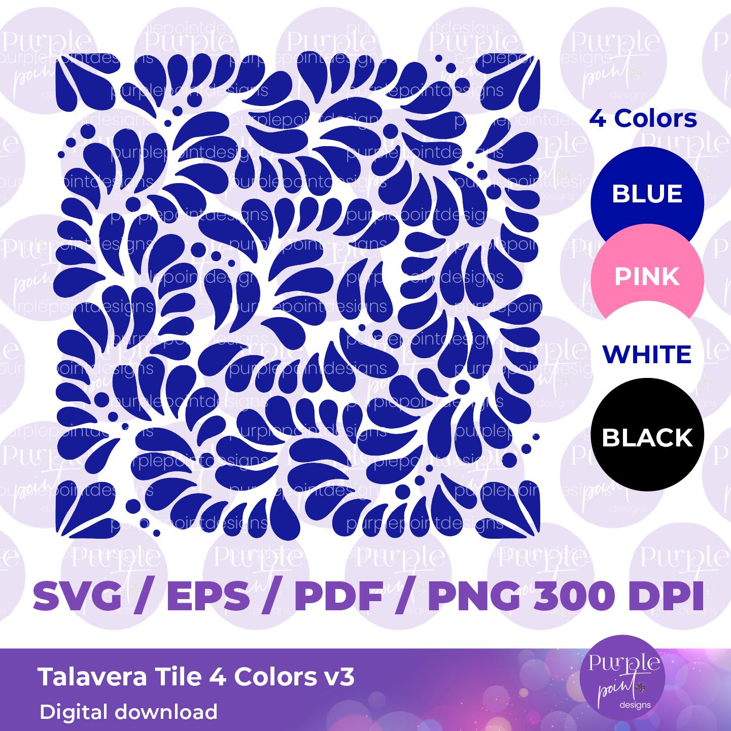 Talavera Design SVG, Mexican Talavera, Talavera Tile, Instant Download ...