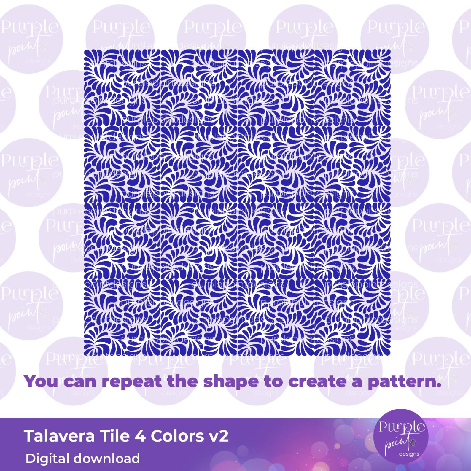 Mexican Talavera SVG, Talavera Tile, Instant Download, Talavera Design ...