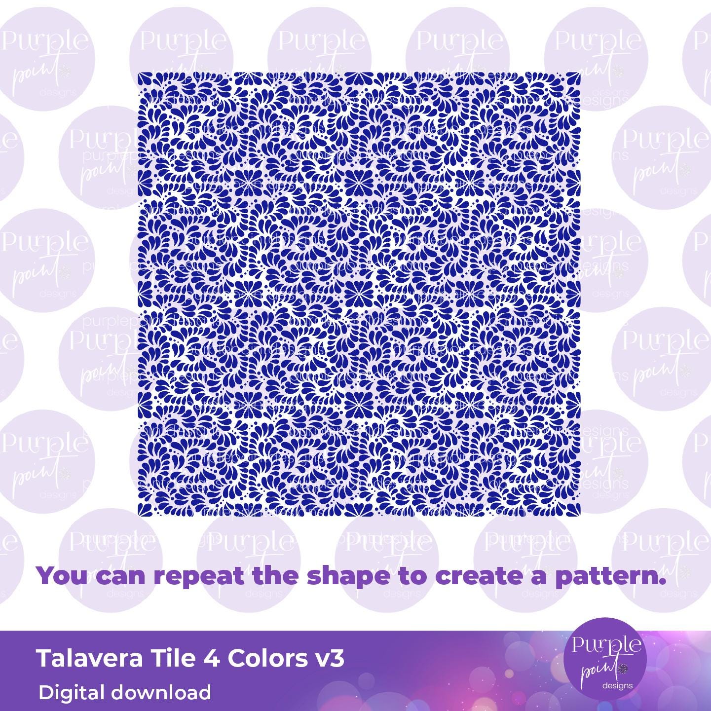 Talavera Design SVG, Mexican Talavera, Talavera Tile, Instant Download ...