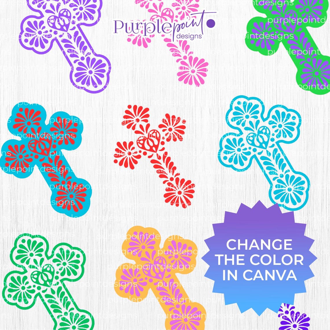 Cross Talavera Svg, Cross Decoration, Baptism Crosses, Mexican ...