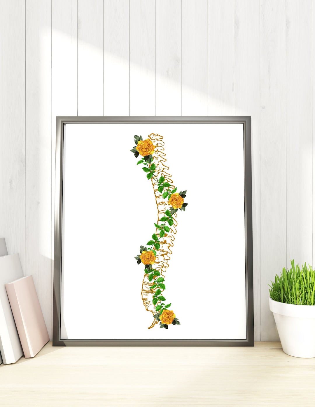 Spine Anatomy Art, Medical Art, Printable, Digital Download, Office ...