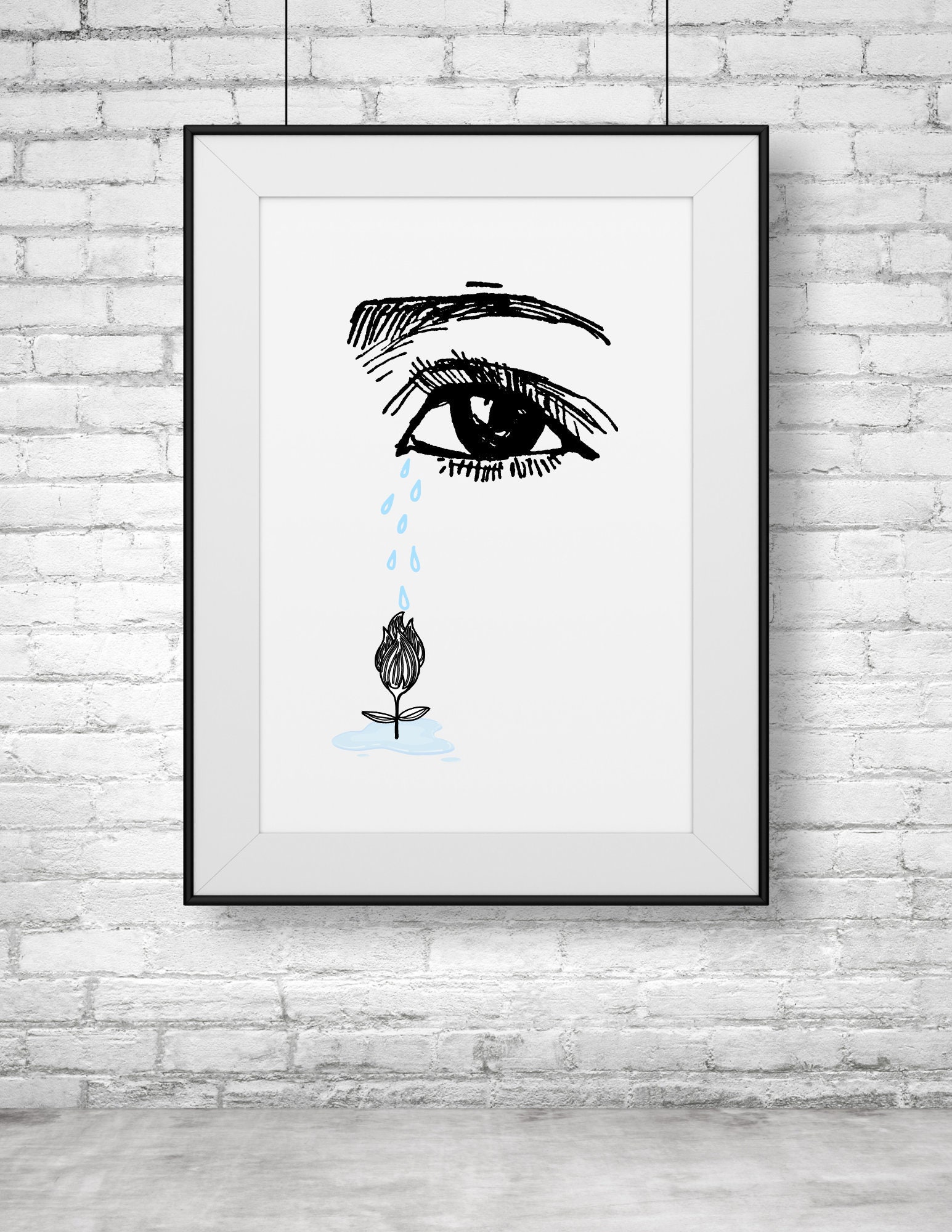 Crying to Growth and Rebirth, Tears and Flowers Art, Dramatic Art ...