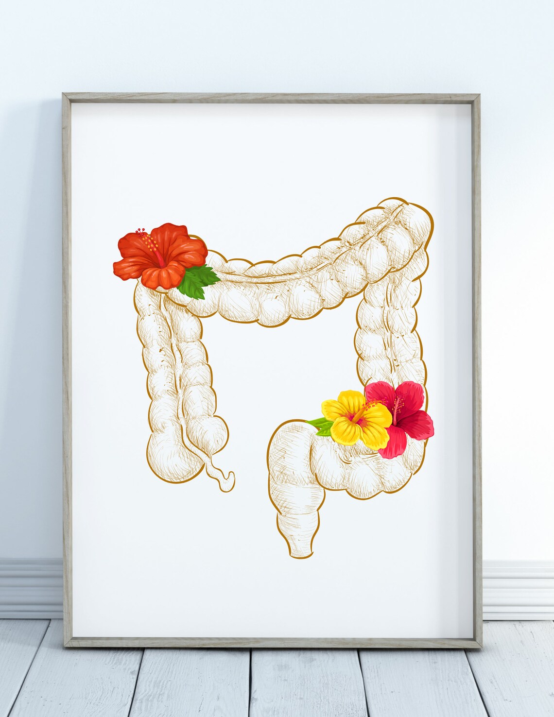 Gastrointestinal Anatomy Art, Intestine, Medical Art, Digital Download ...