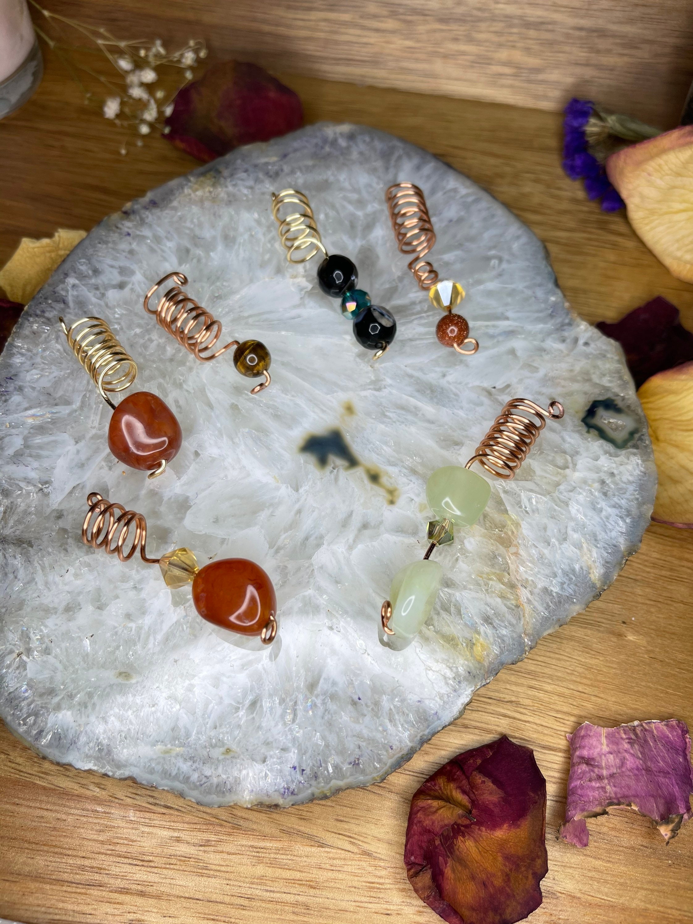 Hair Charms/ Hair Jewelry/ Loc Charms/ Braid Charms/ Spiral | Etsy