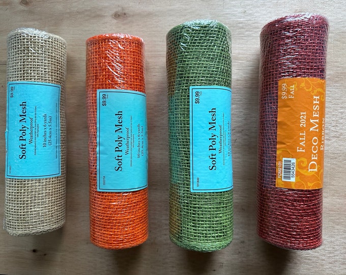 Soft Poly Mesh, Tan Poly Mesh, Green Mesh, Craft Supplies, Decor Poly ...