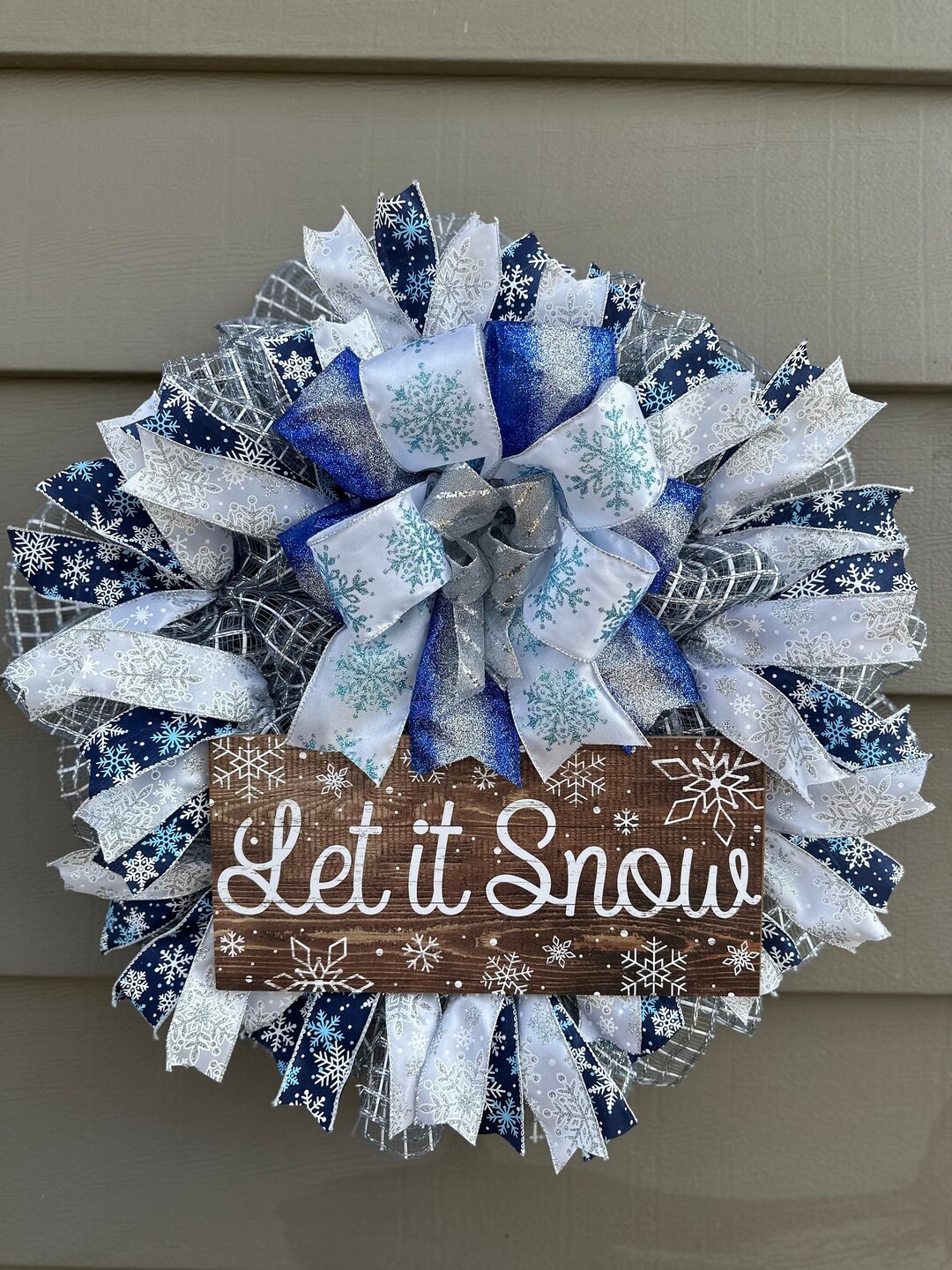 Winter Wreath, Holiday Wreath, Snowman Wreath, Holiday Decor, Christmas ...