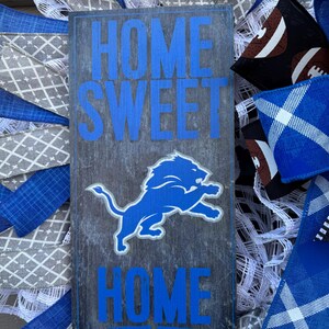 Detroit Lions Wreath, Lions Wreath, Father's Day Gift, Mancave Decor ...