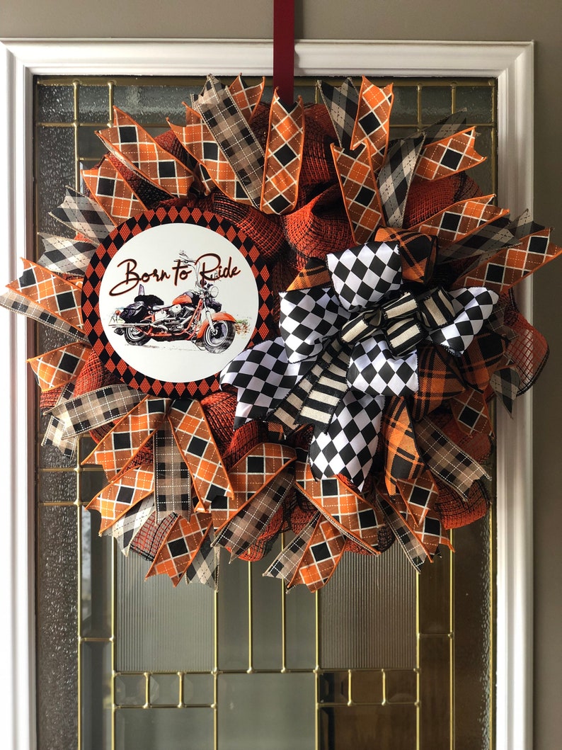 Harley Davidson Wreath Harley Wreath Harley Gift Motorcycle - Etsy