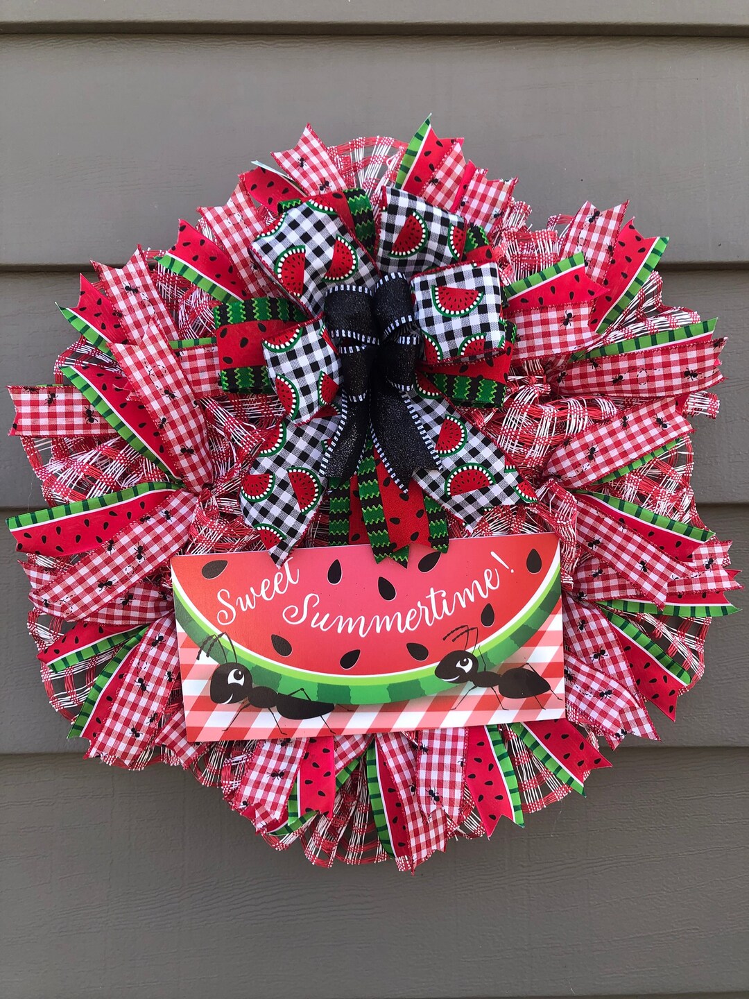 Summer Wreath Watermelon Summer Decor Pool Wreath Summer - Etsy