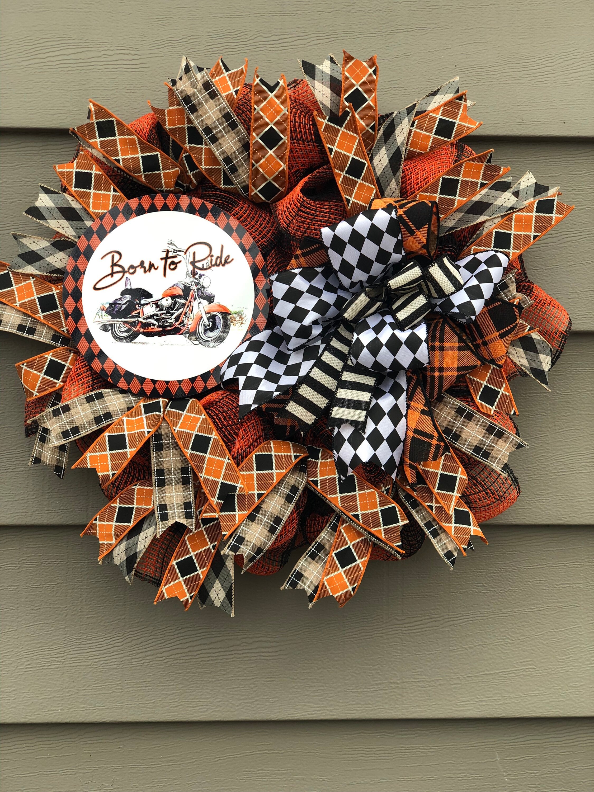 Harley Davidson Wreath Harley Wreath Harley Gift Motorcycle | Etsy
