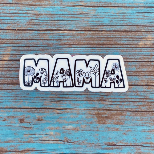 Mama Sticker Watercolor Mama Sticker Mom Sticker Mama - Etsy