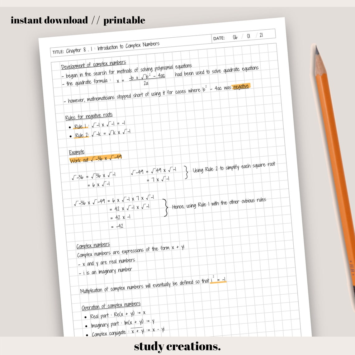 Grid Note-taking Paper Printable Pack | Note Paper | Printables for ...