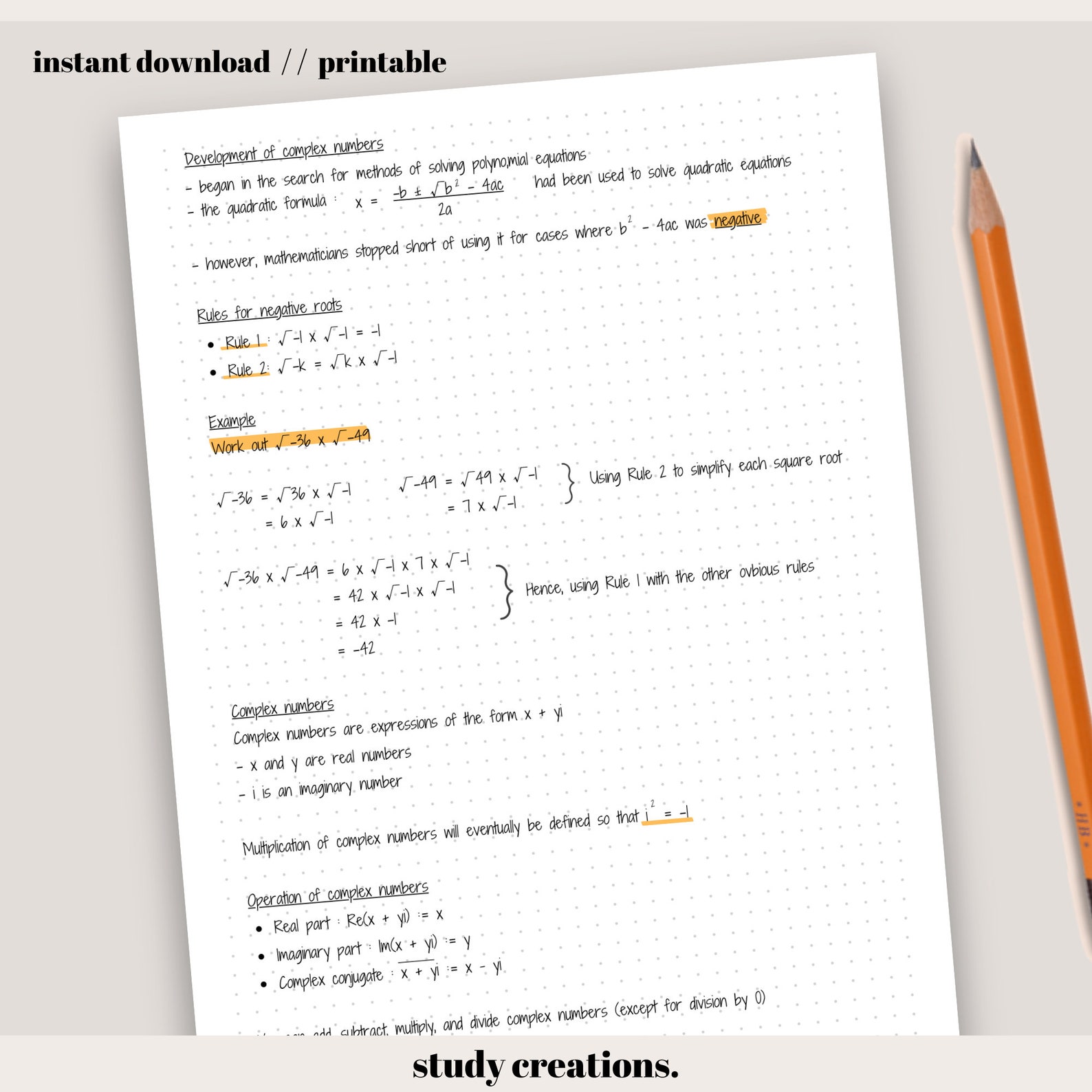 Dotted Note-taking Paper Printable Pack | Bullet Journal Paper | Note ...