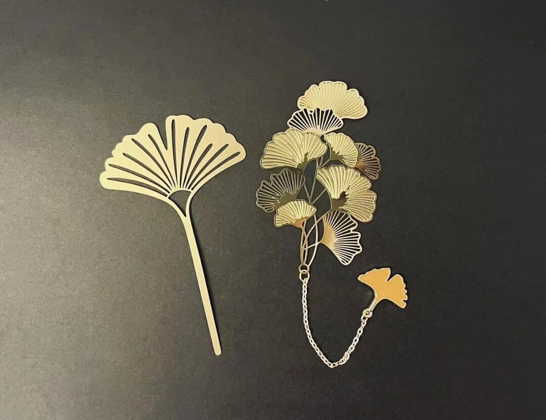 Ginkgo Leaf Bookmarks / Metal Bookmarks / Bookmarks Collection - Etsy