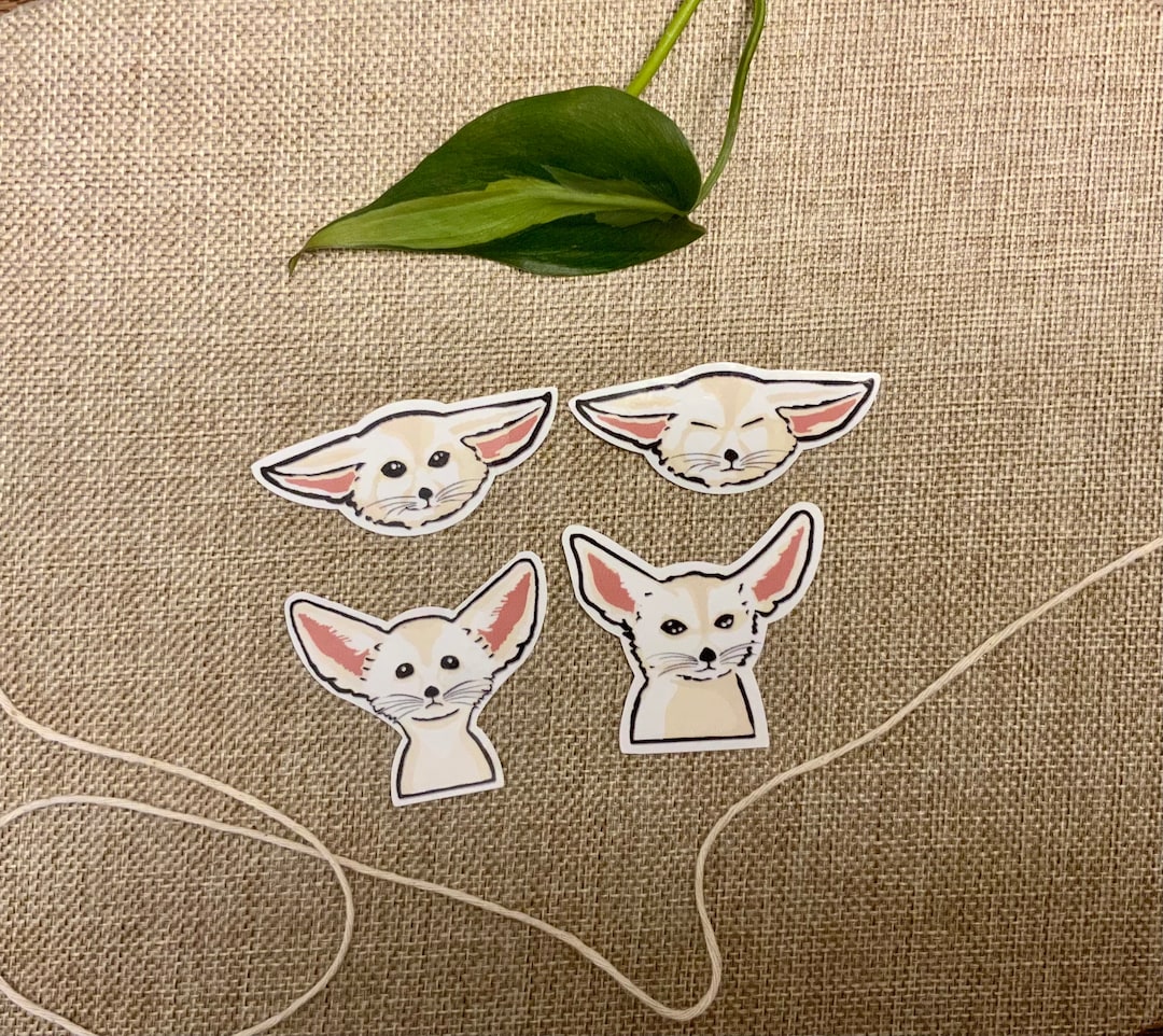 Fennec Sticker Set/ Fox Vinyl Sticker /stationery Supplies / Laptop ...