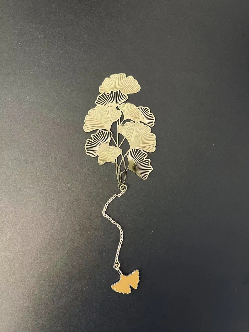 Ginkgo Leaf Bookmarks / Metal Bookmarks / Bookmarks Collection - Etsy