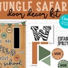 EDITABLE Daily Schedule Cards | Jungle Safari | Bulletin Board Posters ...