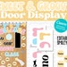 EDITABLE Groovy Retro Door Display Sweet & Groovy Bulletin Board ...