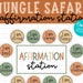 EDITABLE Affirmation Station Posters | Jungle Safari | Bulletin Board ...