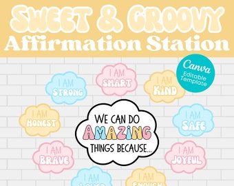 PRINTABLE Affirmation Station Posters | Bulletin Board Display ...